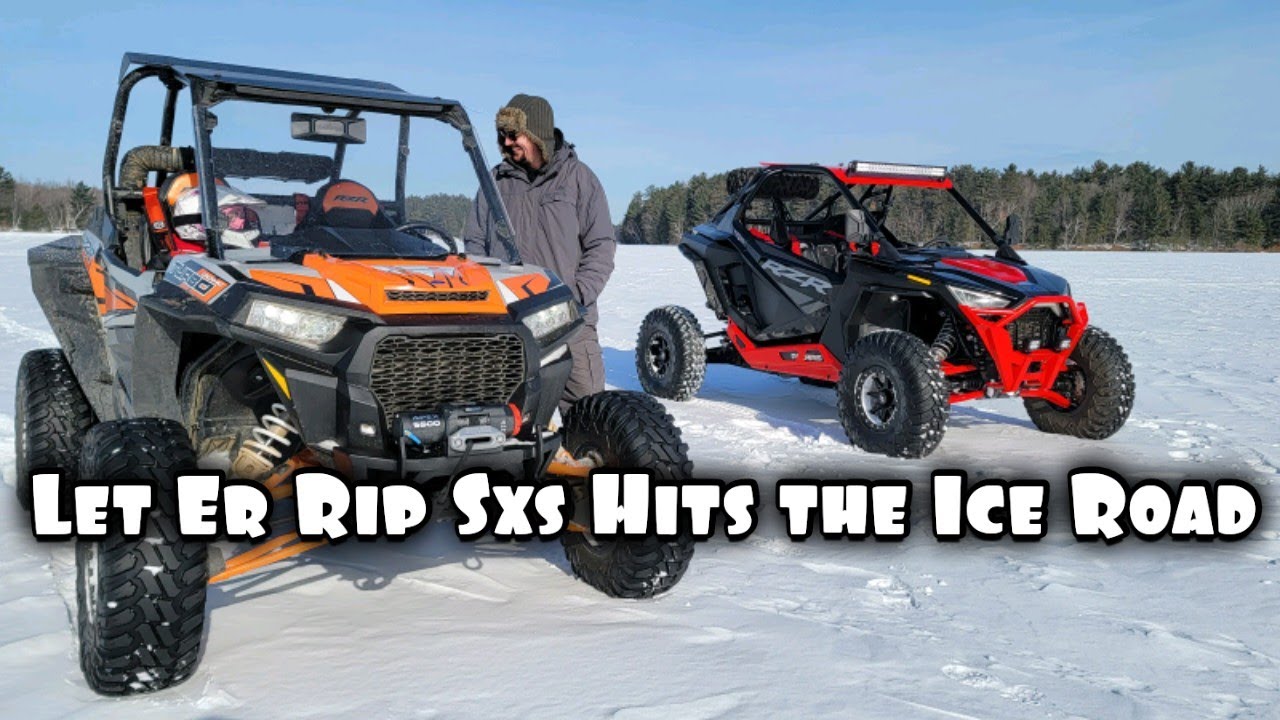 Polaris Razors on the Ice Road - YouTube