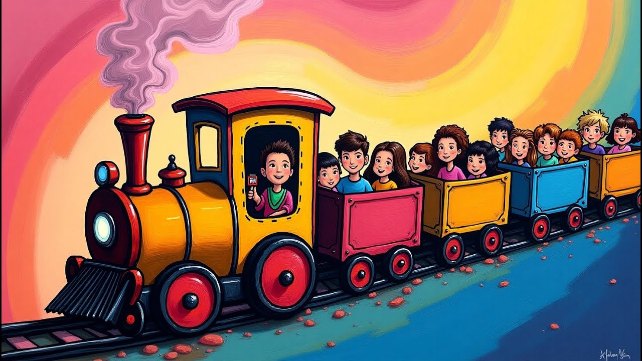 🌈🚂 The Rainbow Train – Fun Kids Cartoon Song | Sing & Learn Colors | by ...