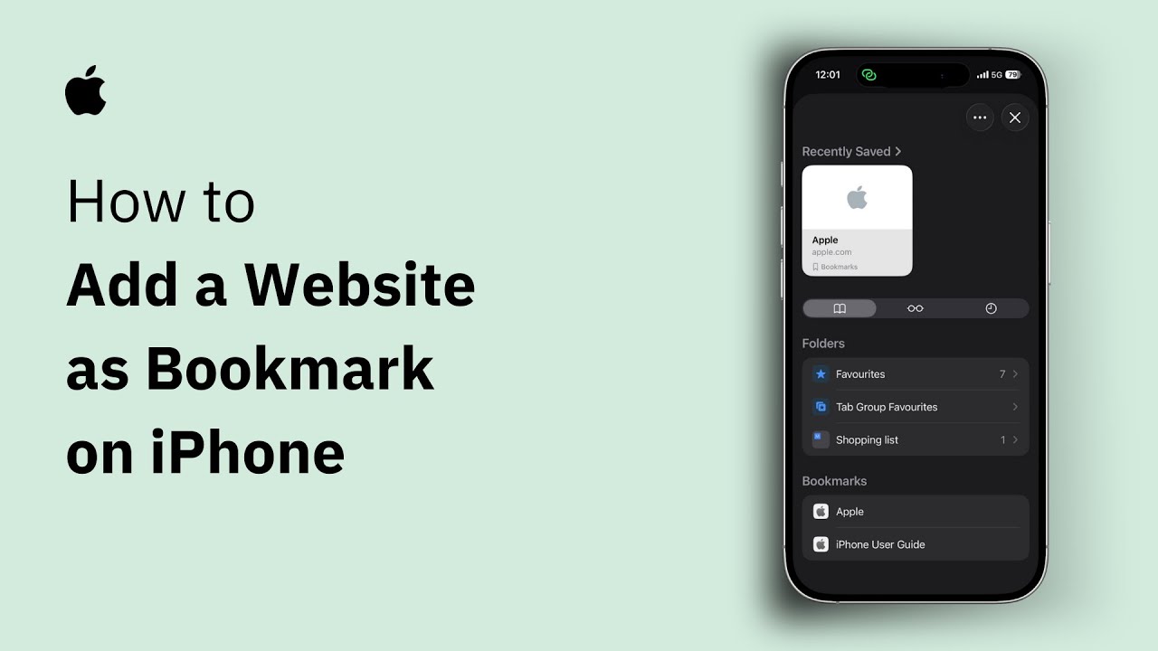 How To Bookmark A Website On iPhone - YouTube