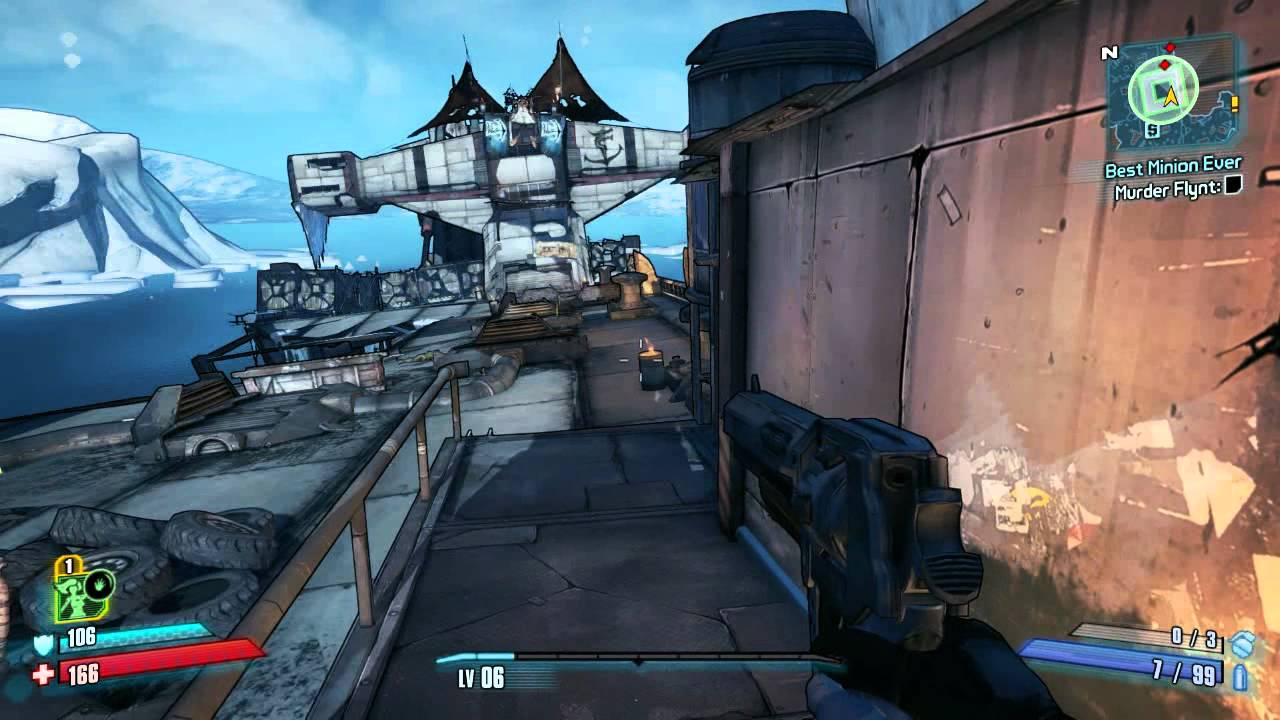 Beating the first major boss in Borderlands 2-- Captain Flynt - YouTube
