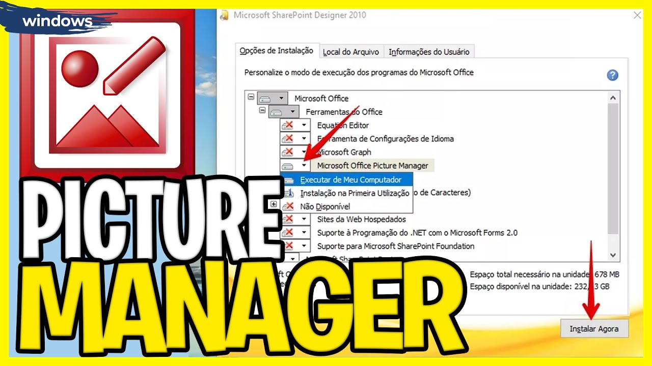 🖥️ MICROSOFT PICTURE MANAGER - COMO INSTALAR O EDITOR DE IMAGENS ...