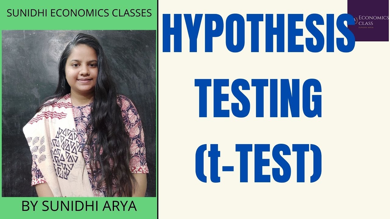 HYPOTHESIS TESTING| t- TEST| STATISTICS AND ECONOMETRICS FOR NTA NET ...