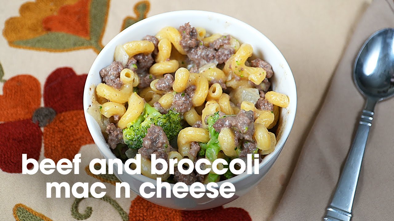 Beef and Broccoli Mac n Cheese - YouTube