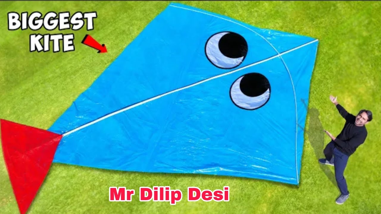 We Make World,s Biggest Kite 100% Flying सबसे बड़ी पतंग 🪁🪁🪁 - YouTube