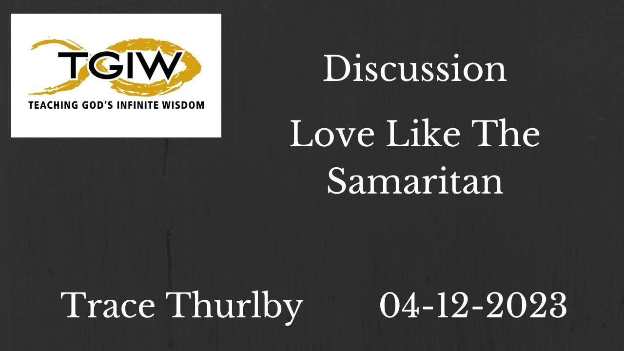 Discussion with Trace Thurlby April 11-12th, 2023 TGIW -- Lee's Summit ...