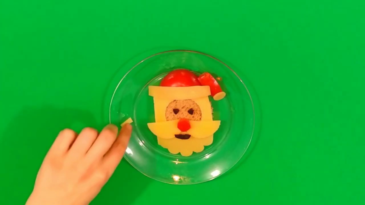 Easy Santa Claus Sandwich - YouTube