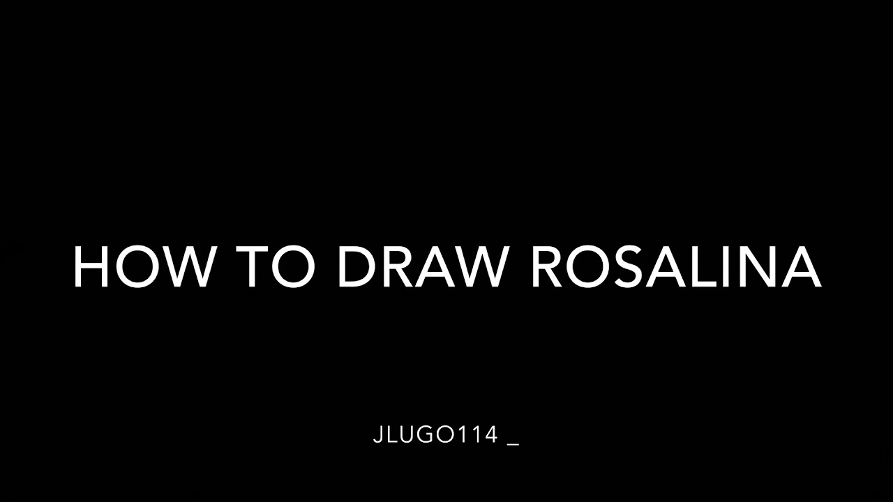 How to draw Rosalina - YouTube