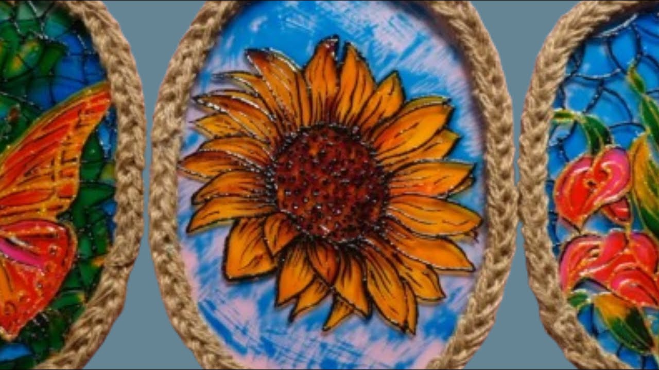 PART-2 Jute Laces Idea With WallDecor / DIY Jute Wall Art - YouTube