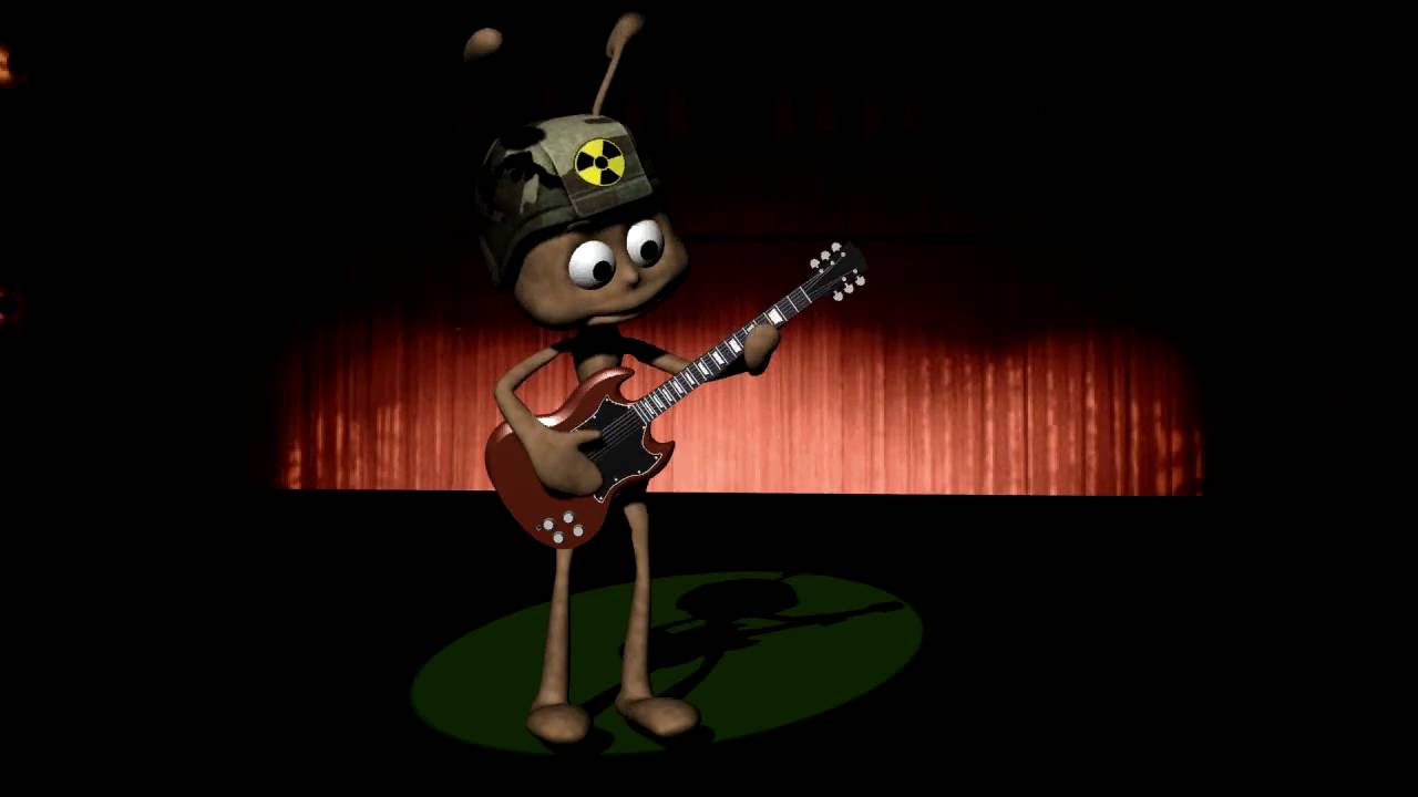 Atomski mrav svira gitaru - YouTube