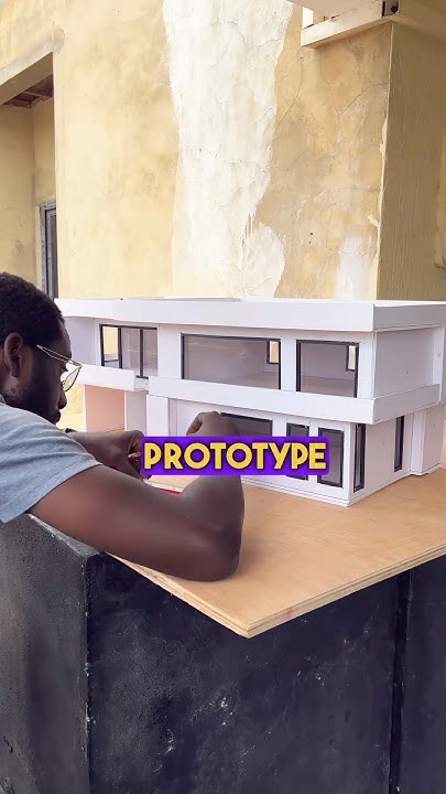 MAKING A PROTOTYPE MODEL OF A 4 BEDROOM HOUSE DESIGN 🏡 - YouTube