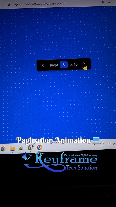 Create Pagination with Sliding Animation | HTML CSS & JavaScript - YouTube