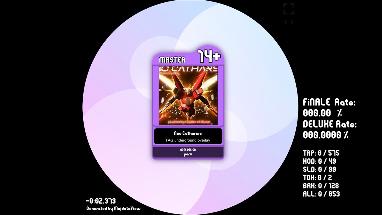 [Majdata] TAG underground overlay - Neo Catharsis MASTER (Lv. 14+) - YouTube