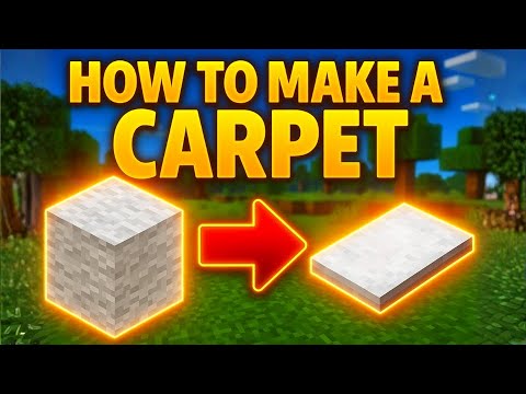 how to make a carpet in MINECRAFT - YouTube