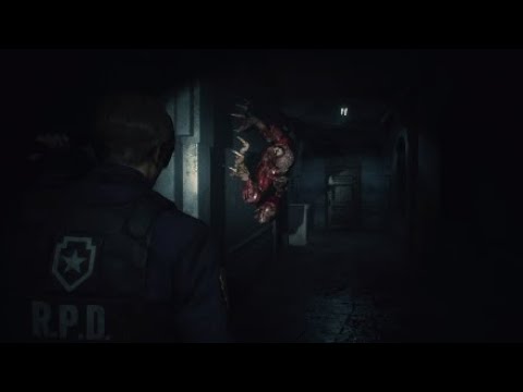 Resident Evil 2 Remake - First Licker Encounter - YouTube