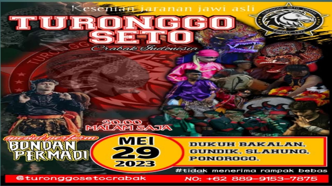 🔴 live jaranan Turonggo Seto bintang tamu bondan - YouTube
