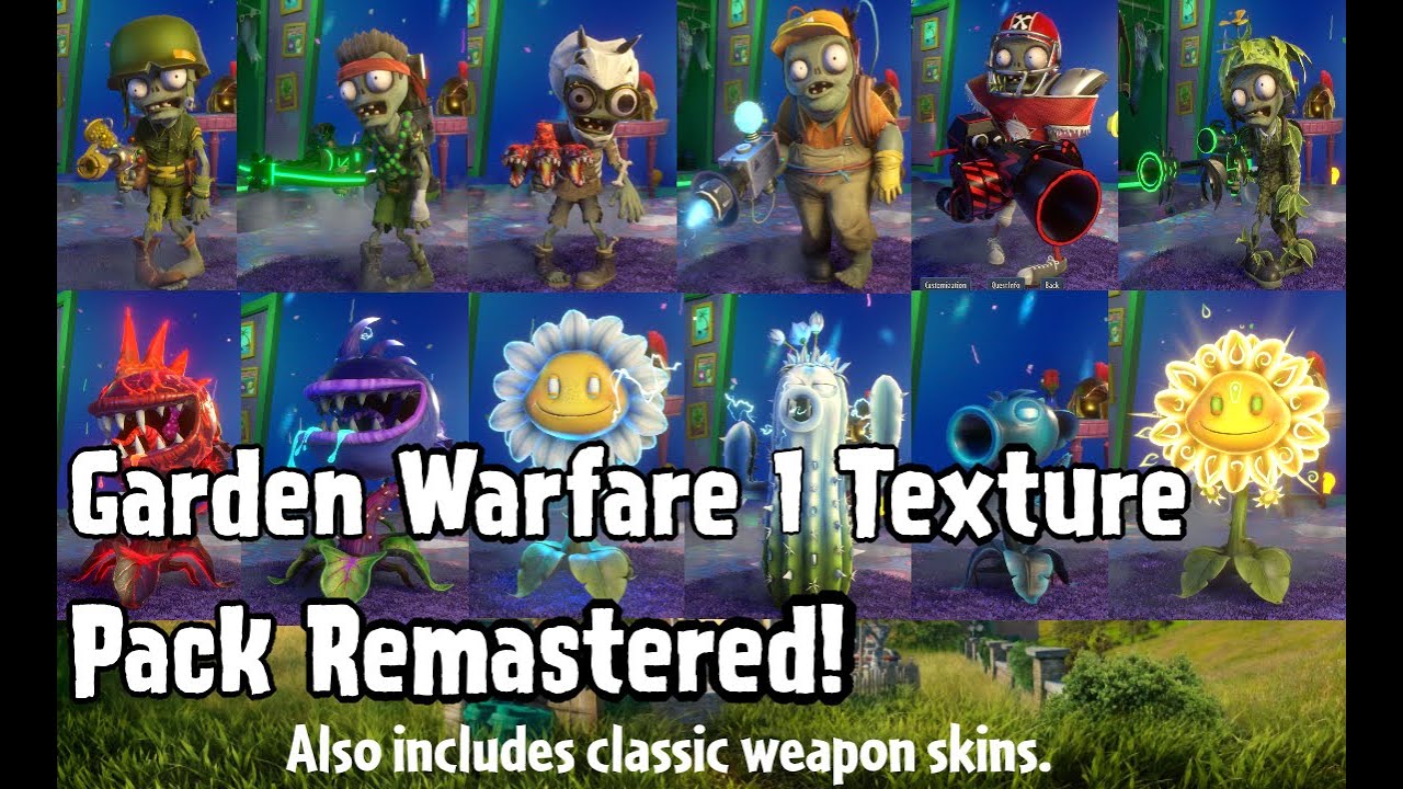GW1 TEXTURE PACK RELEASE VIDEO - PVZGW2 MODS - YouTube
