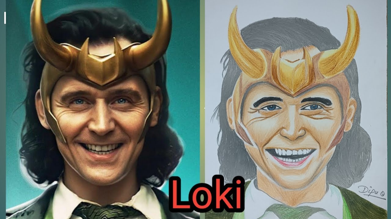 How to draw Loki sketch | pencil sketch |Avenger - YouTube