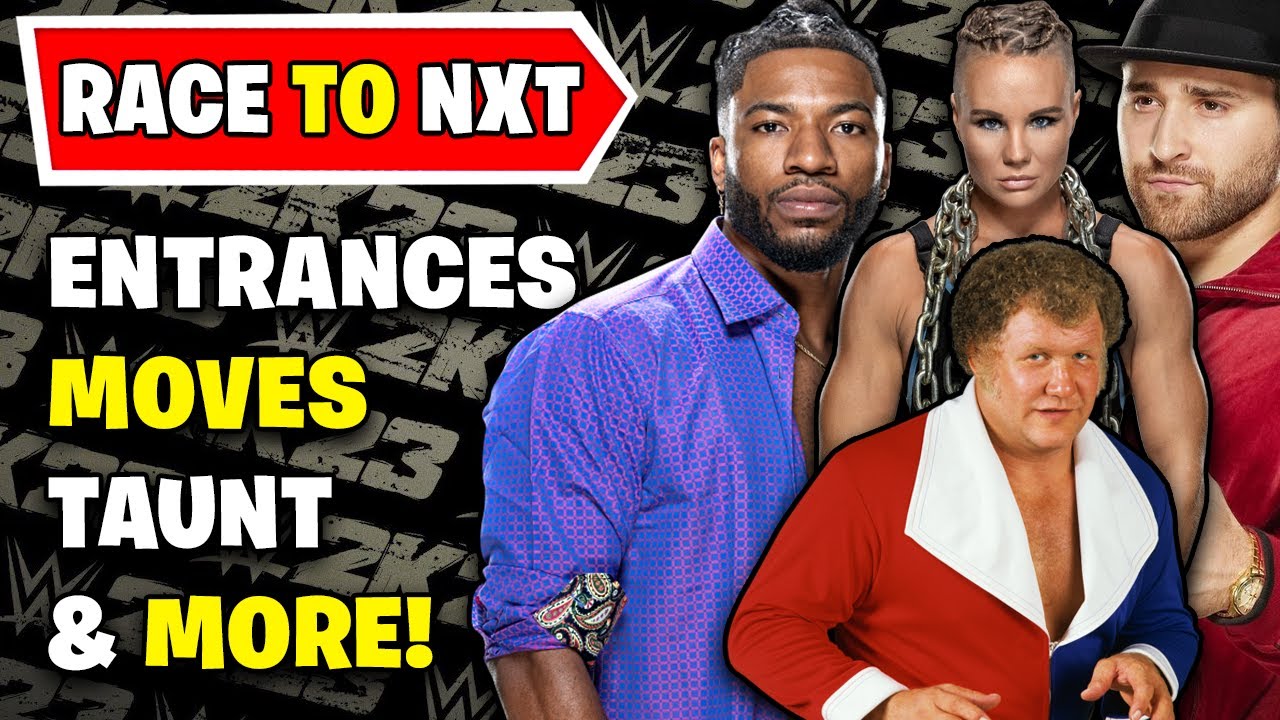 WWE 2K23 RACE TO NXT DLC PACK ALL ENTRANCES, SIGNATURES & FINISHERS ...