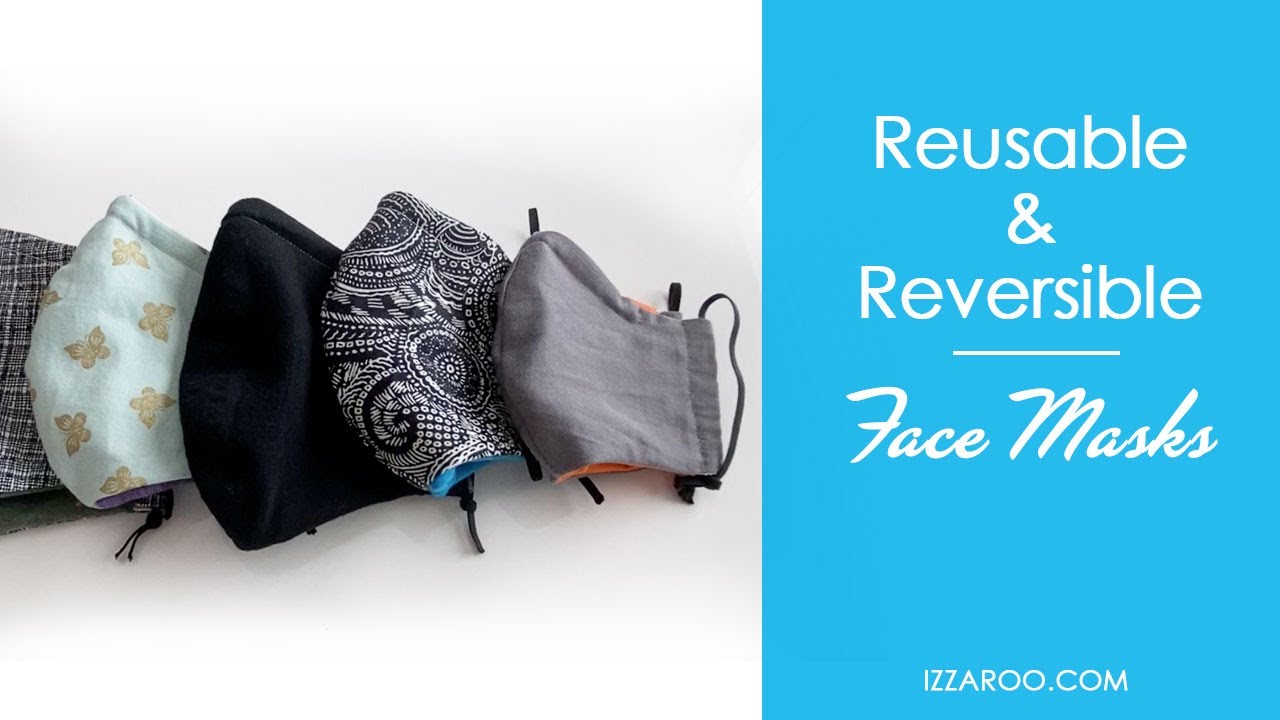 Reusable & Reversible Face Mask with Filter Pocket - YouTube