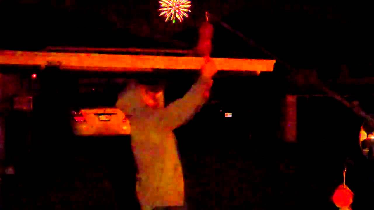 Firecracker in the face! - YouTube