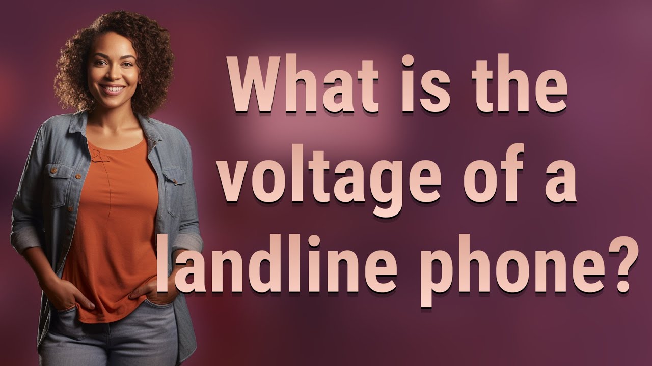 What is the voltage of a landline phone? - YouTube