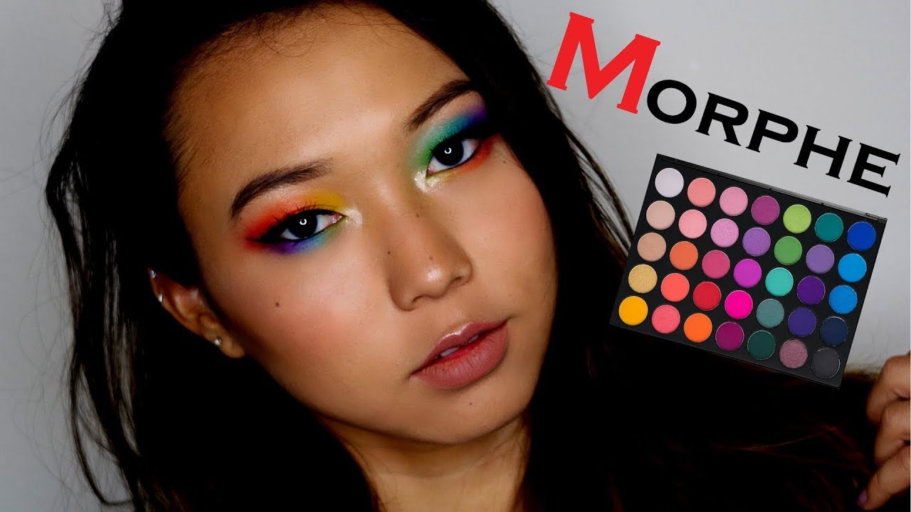 Rainbow Eyes Makeup Tutorial | Morphe 35B - YouTube