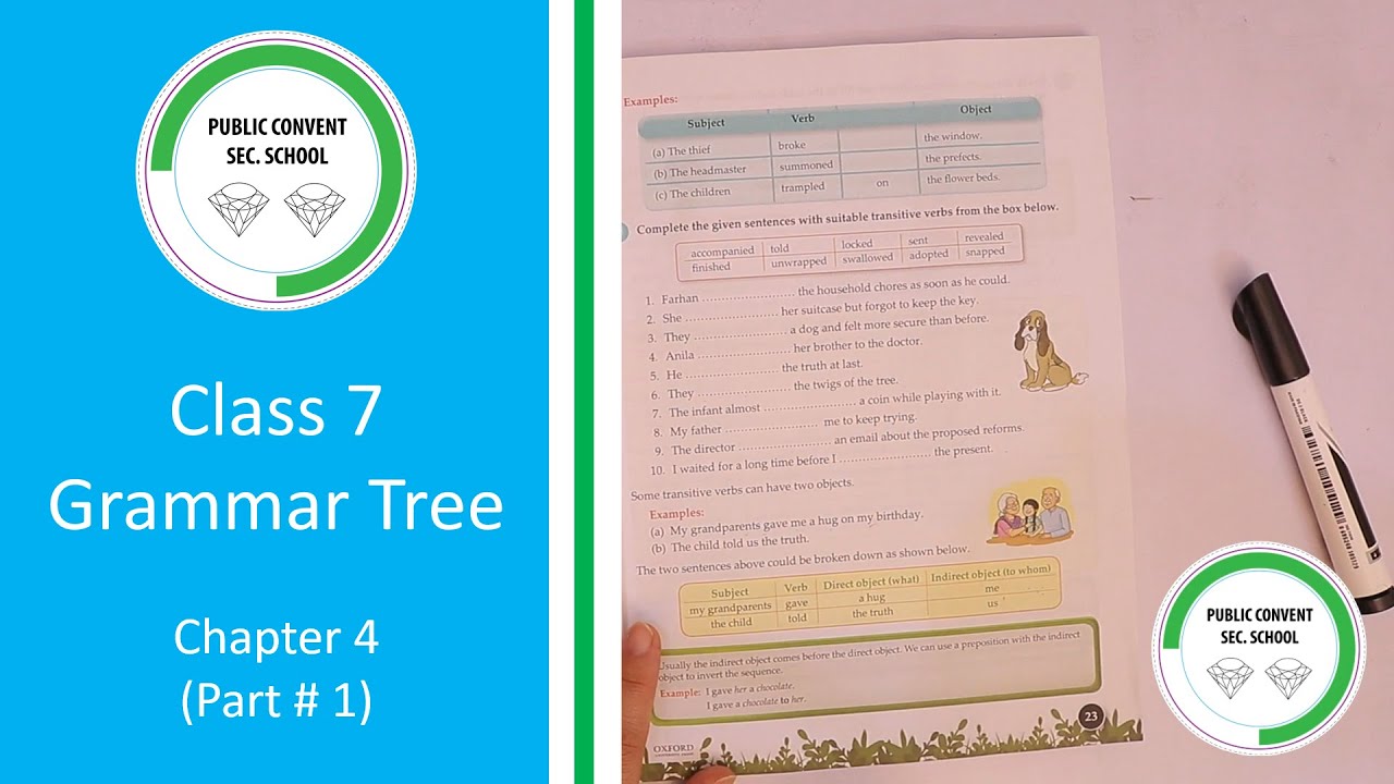 Grammar Tree | Class # 7 | Chapter 4 Transitive Verbs and Intransitive ...