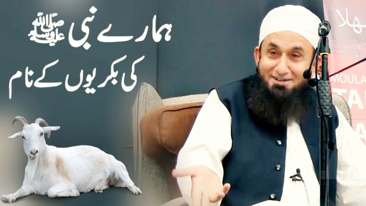 Goat's Name of the Prophet Muhammad saw | Maulana Tariq Jameel Bayan 23 ...