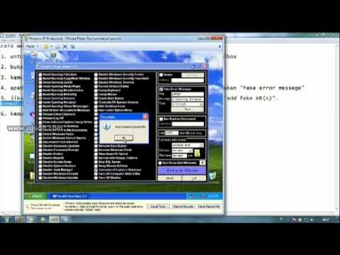 pembuatan virus menggunakan terabit virus maker - YouTube
