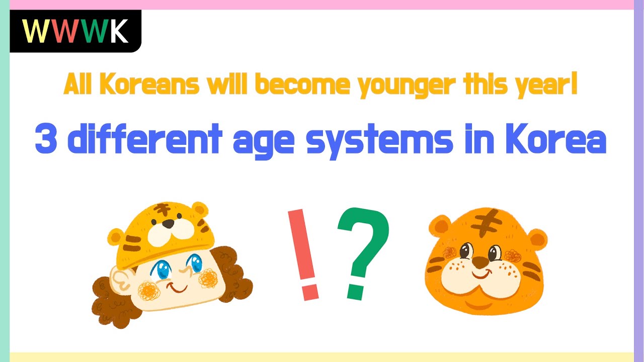 [WWWK] All Koreans will become younger this year! - 3 Different Age ...