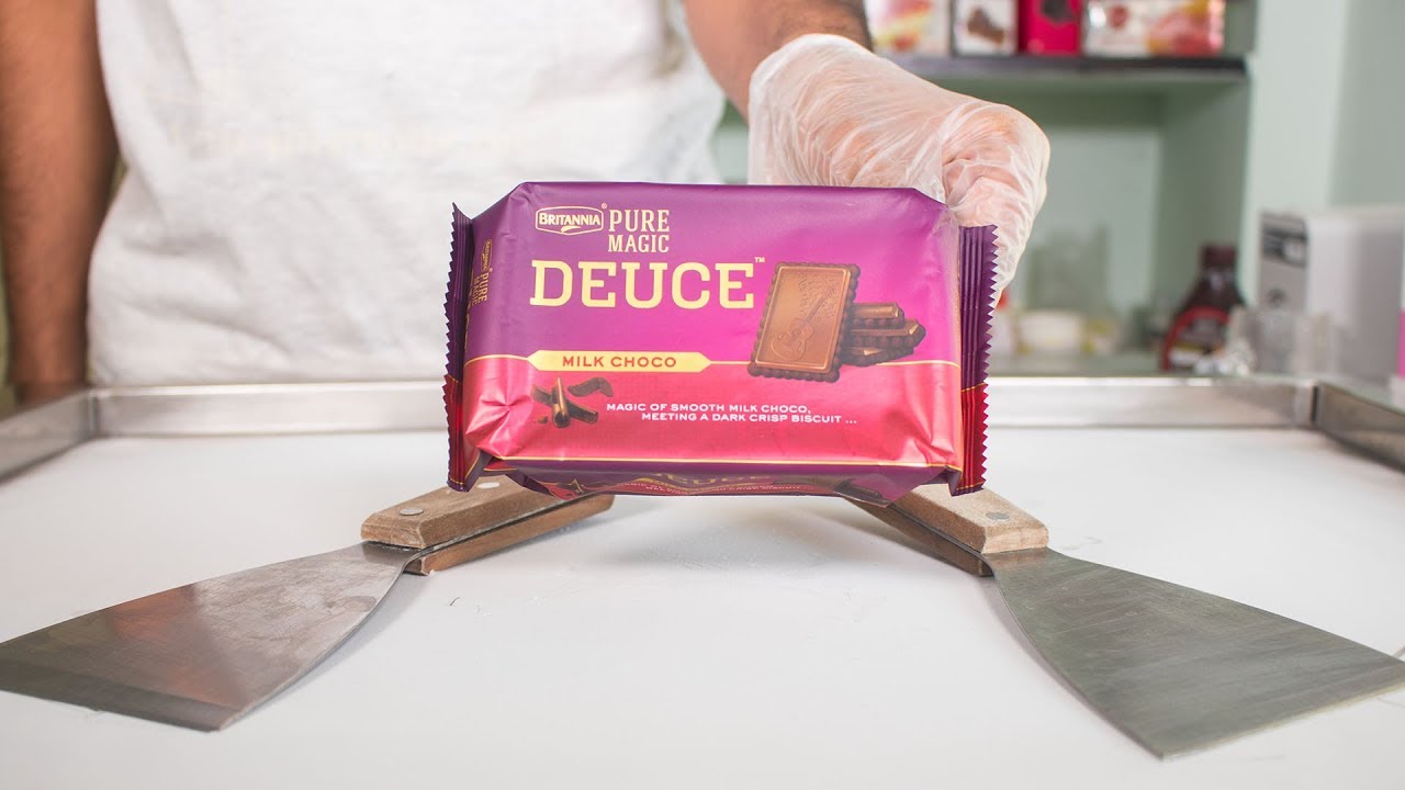 Britannia Pure Magic Deuce ICE CREAM ROLLS - SATISFYING ASMR - YouTube