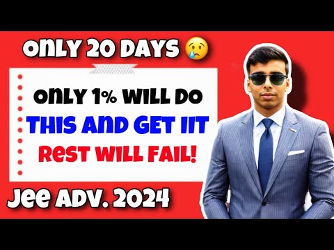 Only 1% Students Will Do This and Get IIT Why Students FAIL in JEE ...