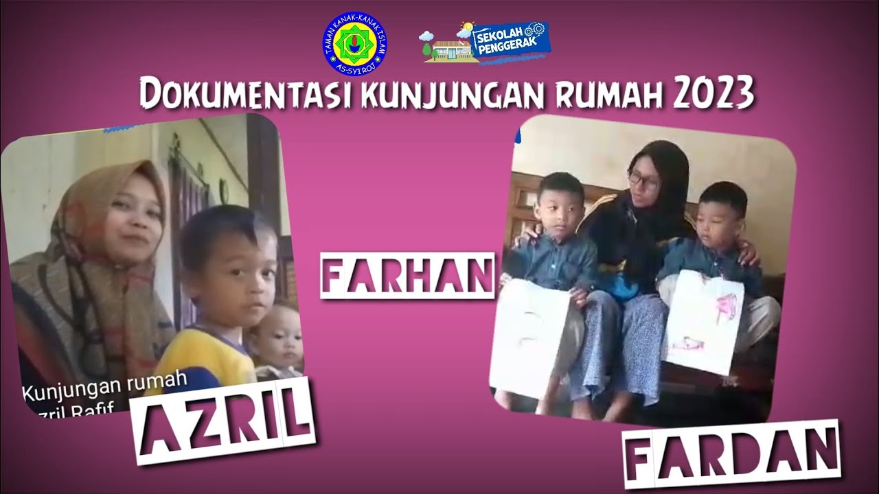 kunjungan rumah Azril, Farhan, dan Fardan - YouTube