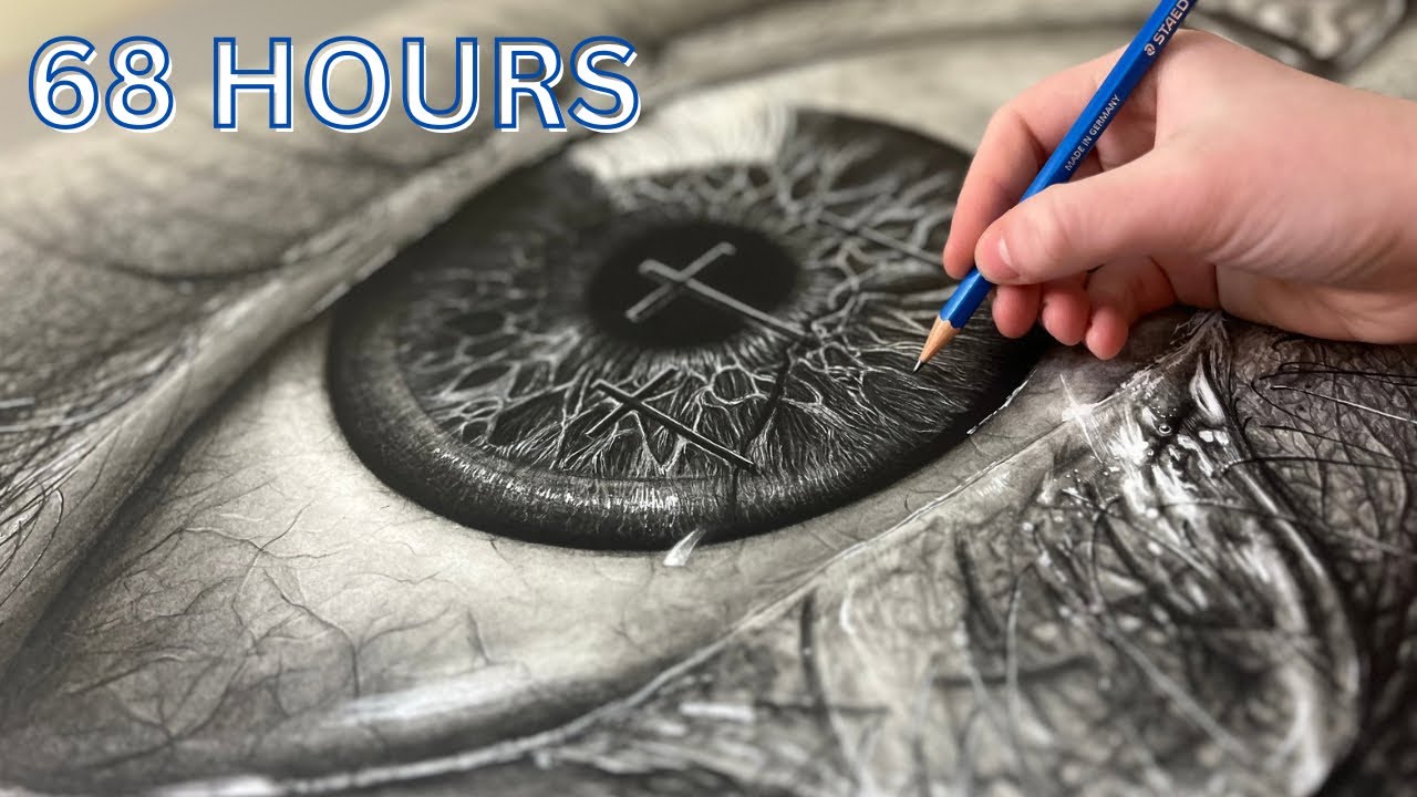 Pencil Drawing Time-Lapse | Drawing TIPS!! ️ | 68 Hour Drawing - YouTube