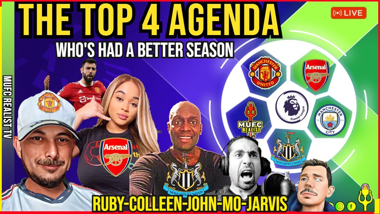THE TOP 4 SEASON DEBATE - Ars, Man Utd, New, City - RUBY-COLLEEN, JOHN ...