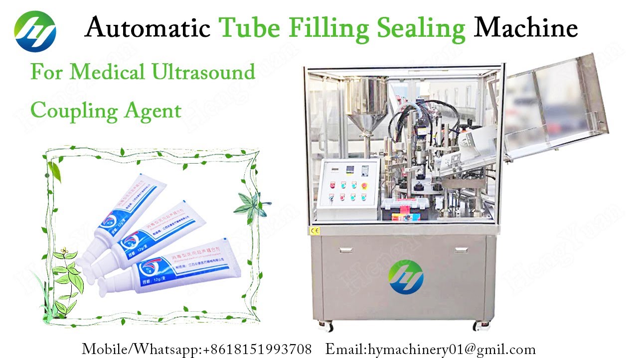 Automatic Tube Filling Sealing Machine for medical ultrasound coupling ...