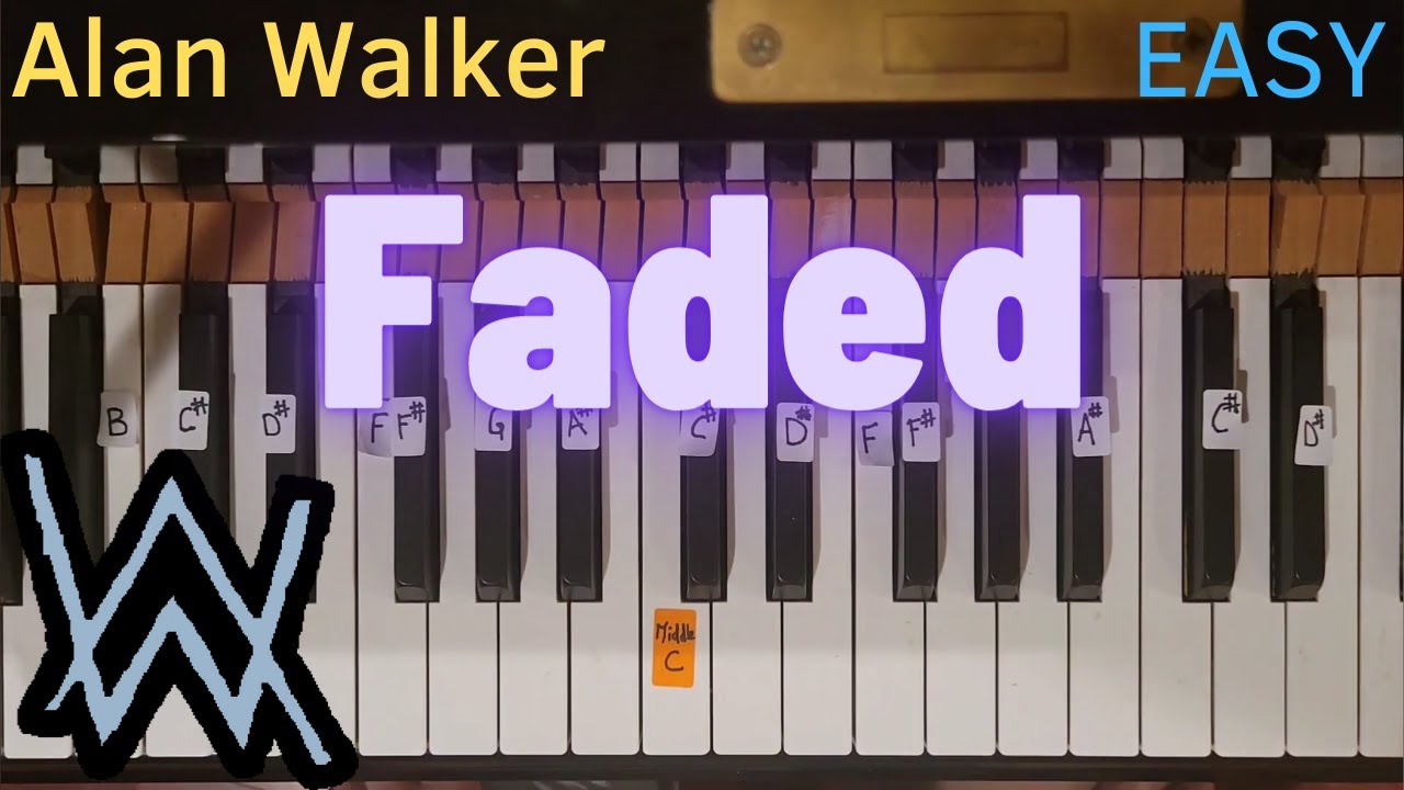 Faded (Intro) - Alan Walker | Easy Step-by-Step Piano Lesson - YouTube