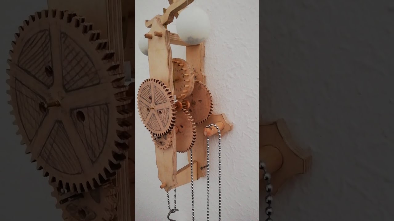 Homemade wood clock - part 2 - YouTube