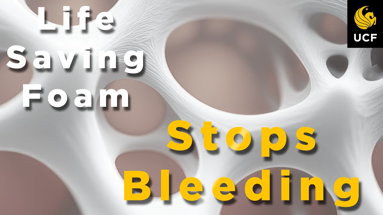 Life Saving Foam Stops Bleeding - YouTube