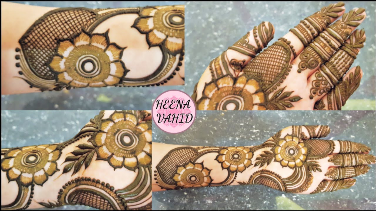 Latest Gulf henna design #30 - 2019 | heena vahid. - YouTube