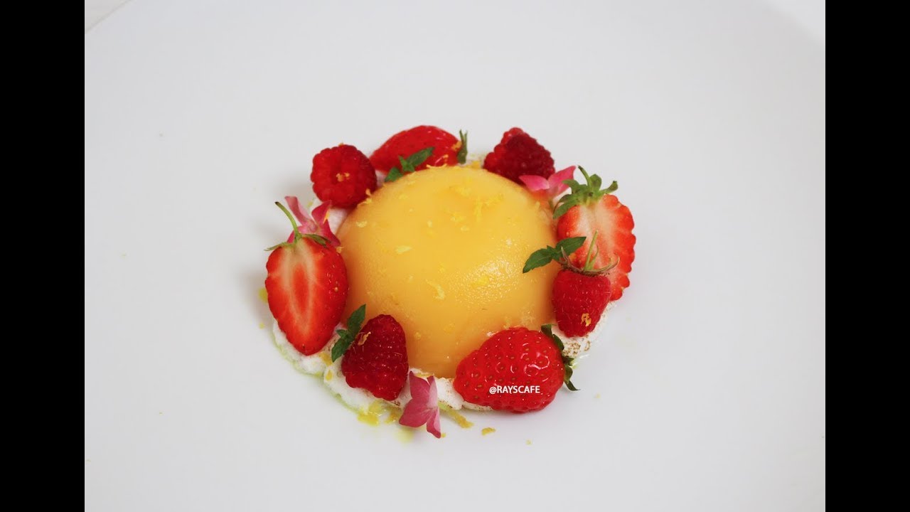 How to make Lemon curd domes - YouTube