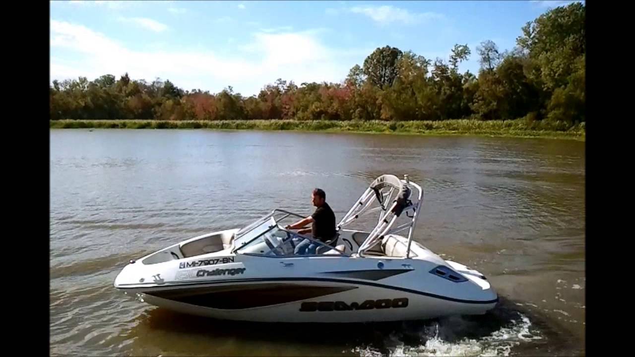 2007 Sea Doo Challenger 180 SE Video Test Drive - YouTube