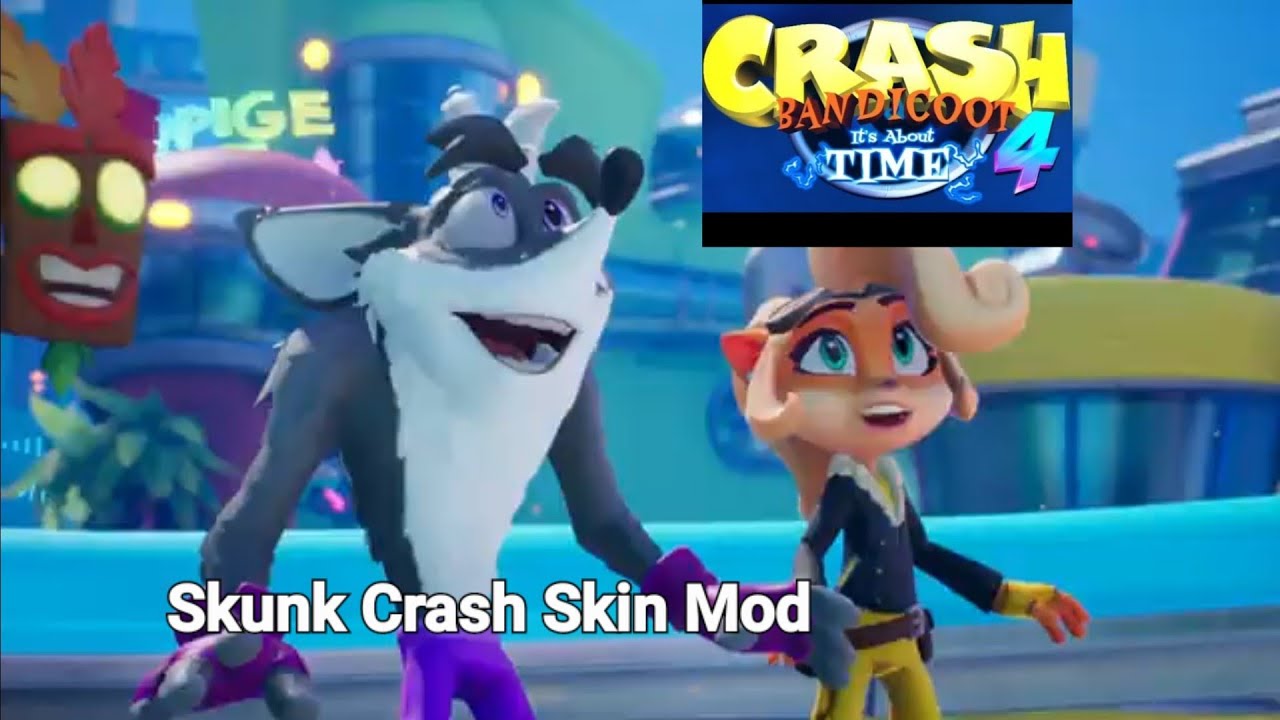 Crash Bandicoot 4 Its About Time Skunk Crash Skin Mod - YouTube