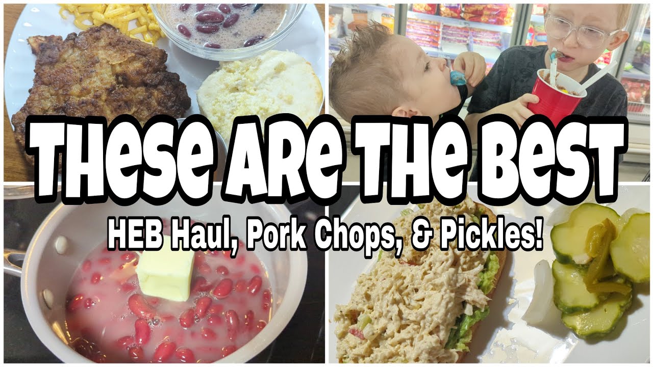 HEB Grocery Haul & A Delicious Dinner | THE BEST FRIED PORK CHOPS ...