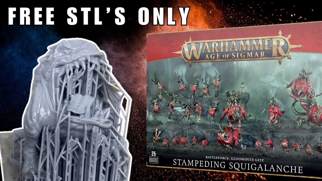 CAN I print a Warhammer box set using only FREE STLs? - YouTube