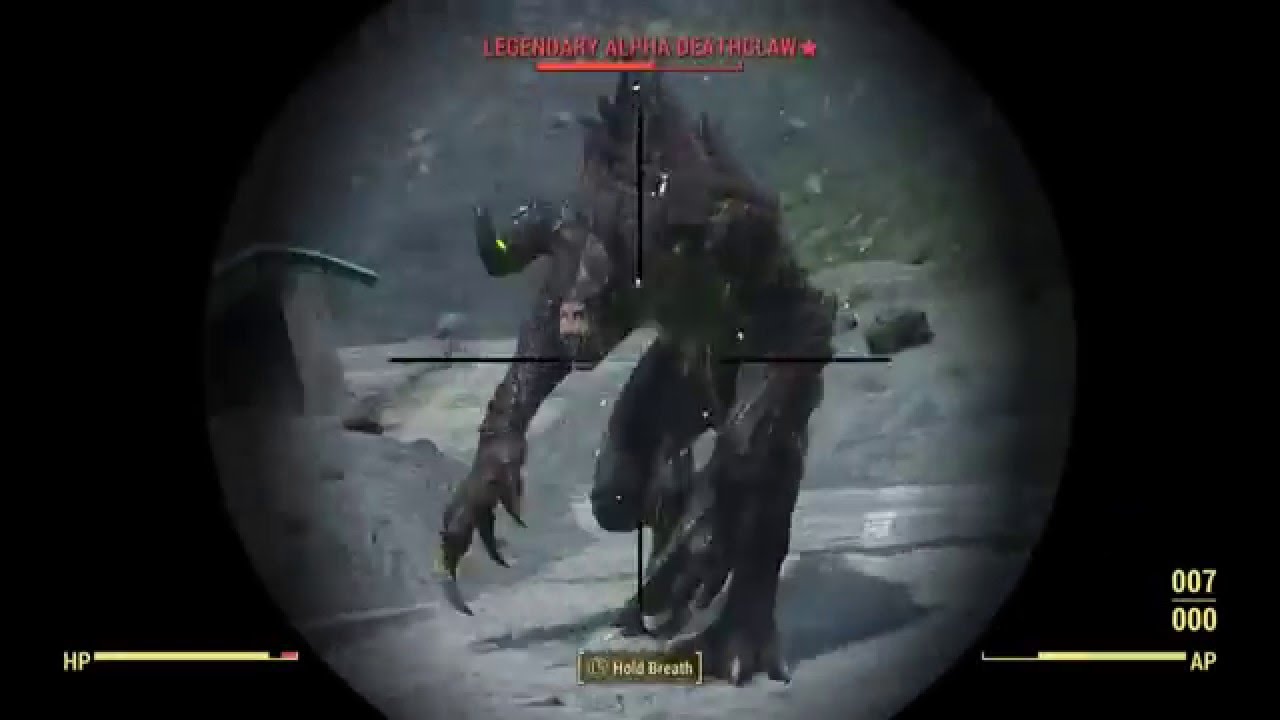 Fallout 4: Legendary Alpha Deathclaw On A Freeway Overpass! - YouTube