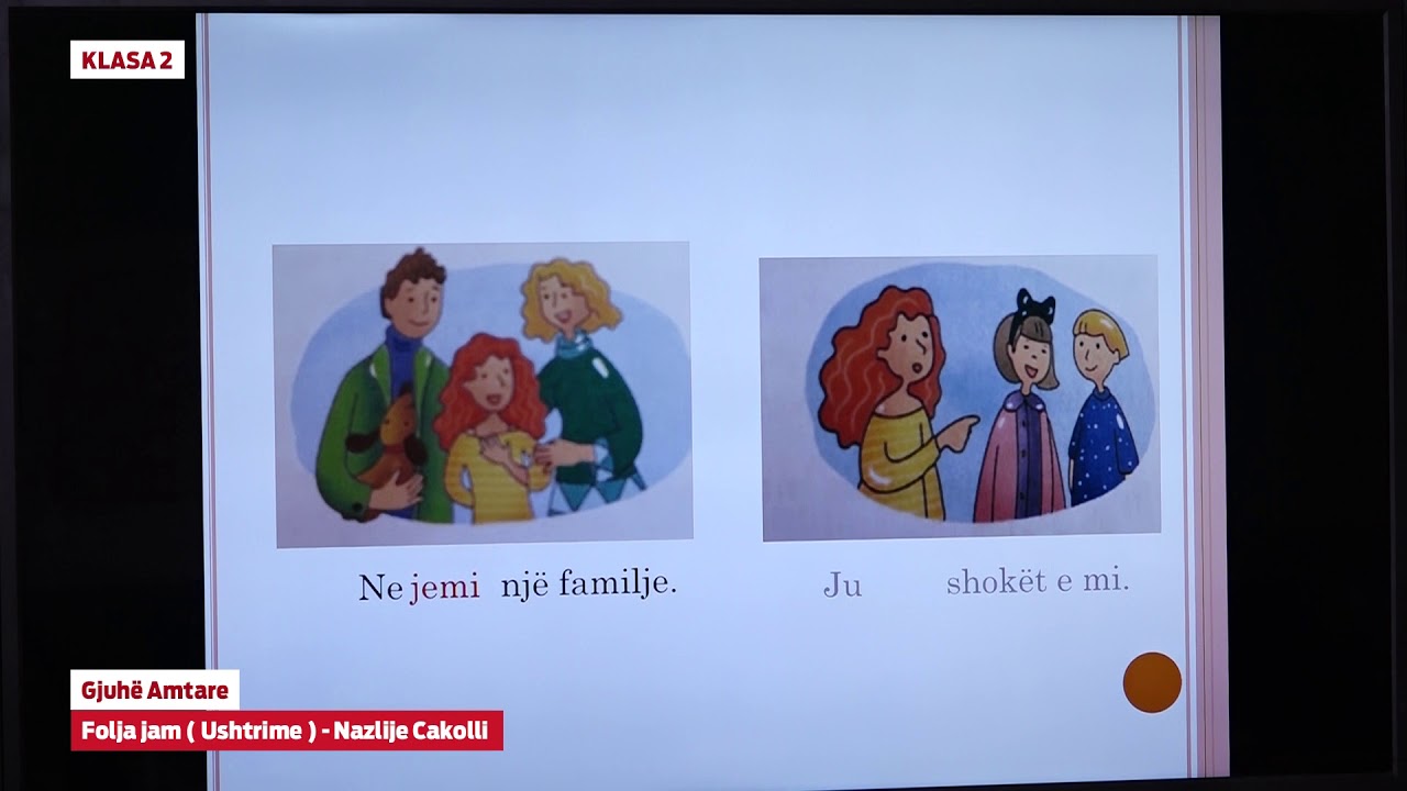 e Mesimi - Klasa 2 - 2431 Gjuhë amtare - Folja jam, Ushtrime - YouTube