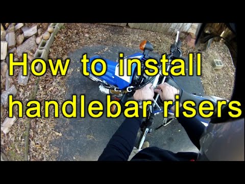 How to Install Handlebar Risers (Yamaha WR250r) - YouTube