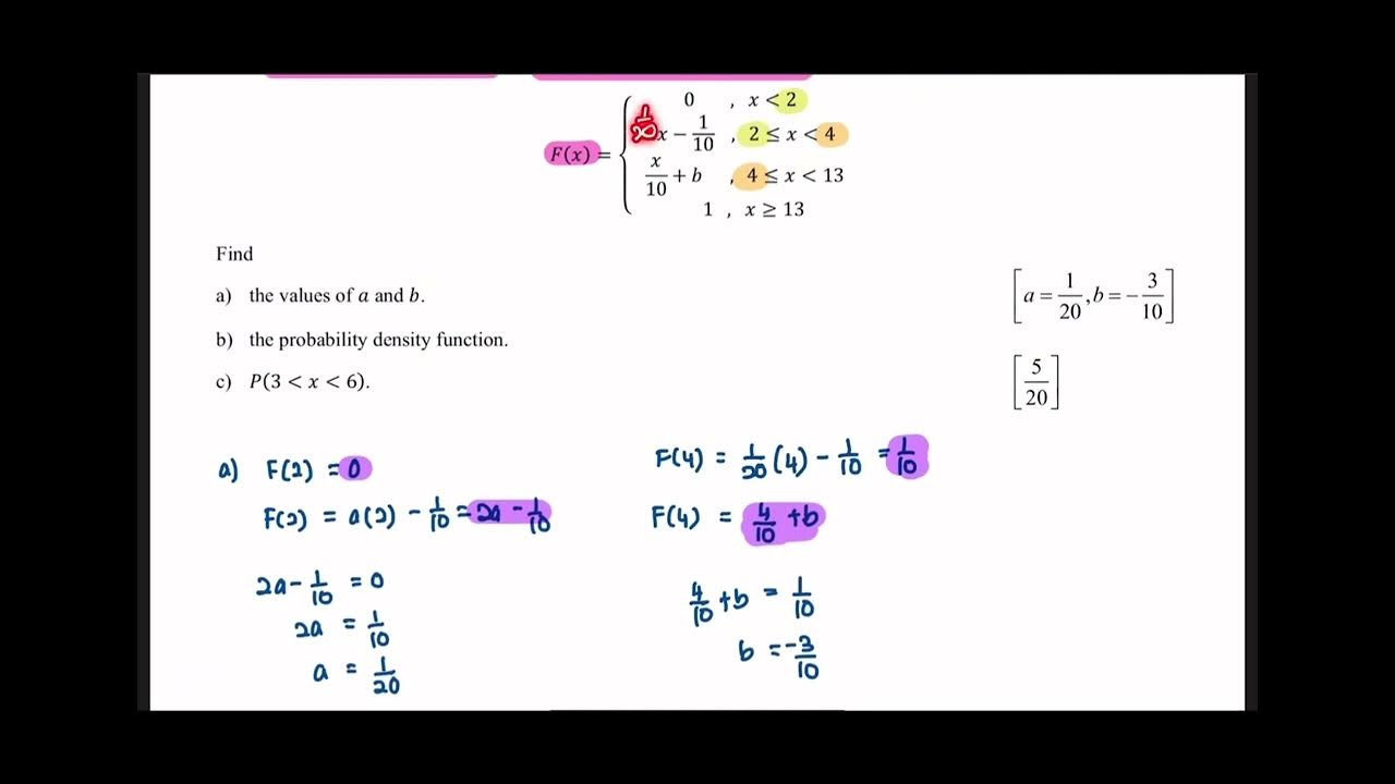 8.2 Change CDF to PDF of Continuous Random Variables - YouTube