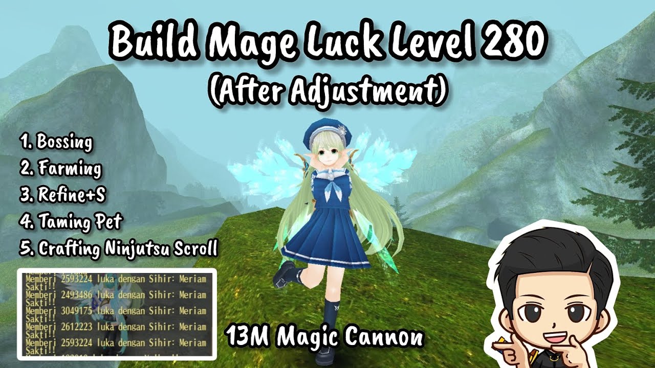 Build Mage Luck Level 280 After Adjustment - Toram Online - YouTube